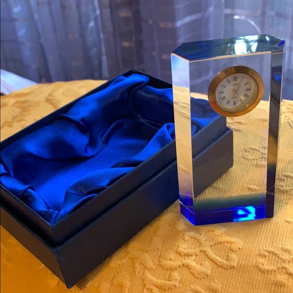 Other | Quartz Home Or Office Clock In Glass With Case | Poshmark